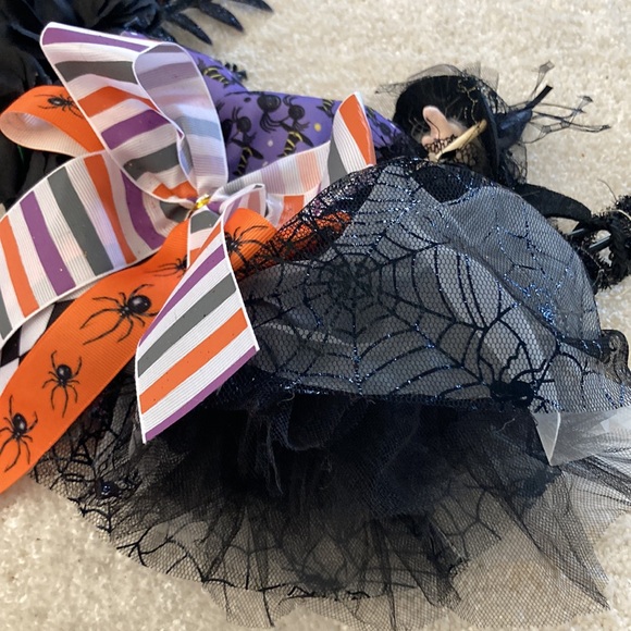 Unbranded | Holiday | Halloween Witch Battery Operated Half Moon Wreath ...